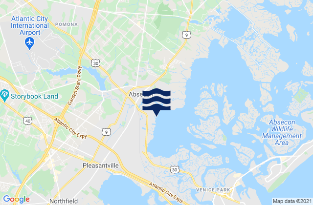 Absecon Absecon Creek U.S. Hwy. 30 Bridge, NJ Tide Charts, High & Low ...