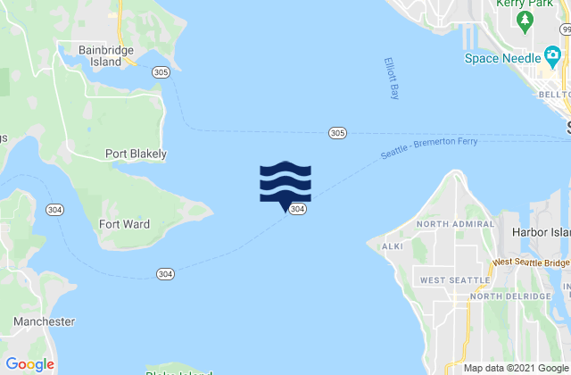 Alki Point 1 mile West of, WA Tide Charts, High & Low Tide Table ...