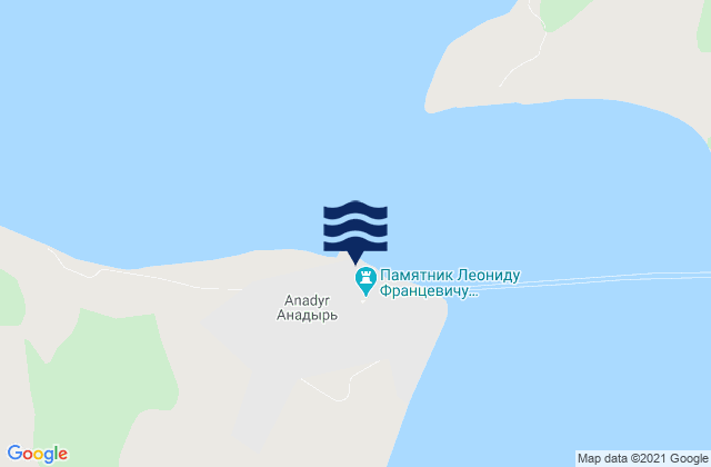 Anadyr Tide Times, High & Low Tide Table, Fishing Times | RU