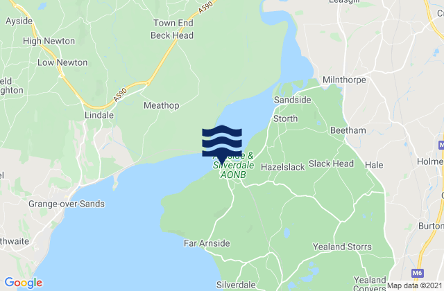 Arnside Tide Times, High & Low Tide Table, Fishing Times | GB