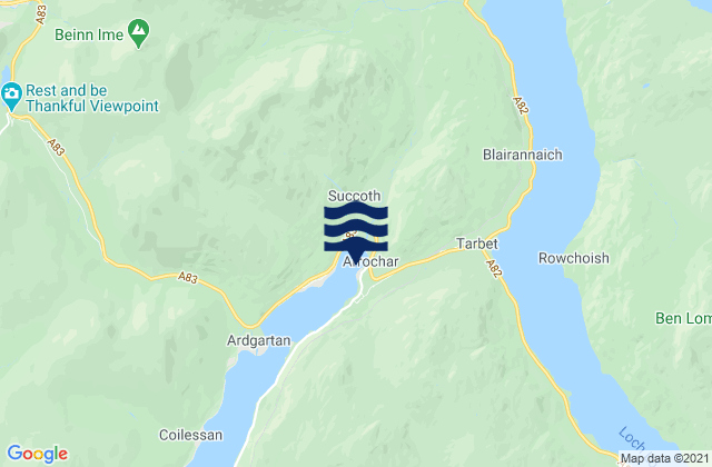 Arrochar Tide Times, High & Low Tide Table, Fishing Times | GB