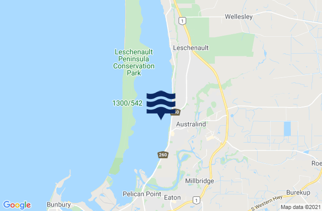 Australind Tide Times, High & Low Tide Table, Fishing Times | AU
