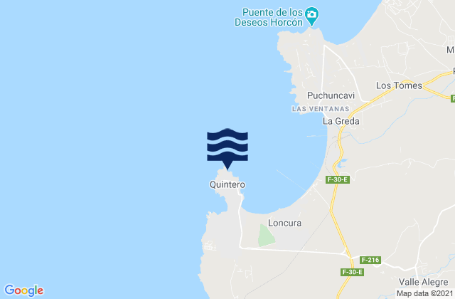 Bahia Quintero Tide Times, High & Low Tide Table, Fishing Times | CL