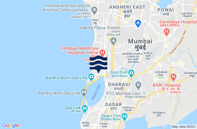 Bandra Tide Times, High & Low Tide Table, Fishing Times | IN