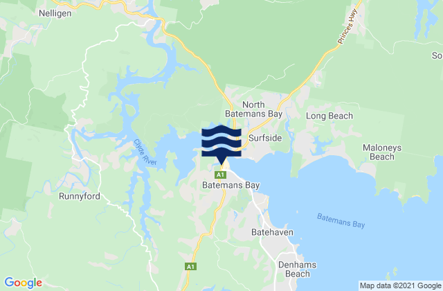 Batemans Bay Tide Times, High & Low Tide Table, Fishing Times | AU