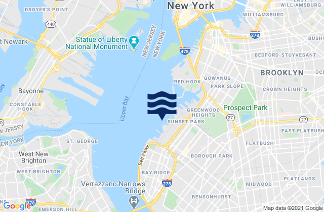 Bay Ridge Channel, NY Tide Charts, High & Low Tide Table, Fishing Times ...