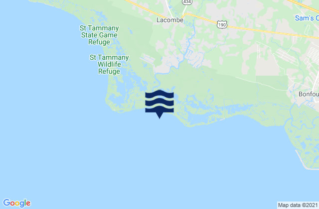 Bayou Lacombe Lighthouse (historical), LA Tide Charts, High & Low Tide ...