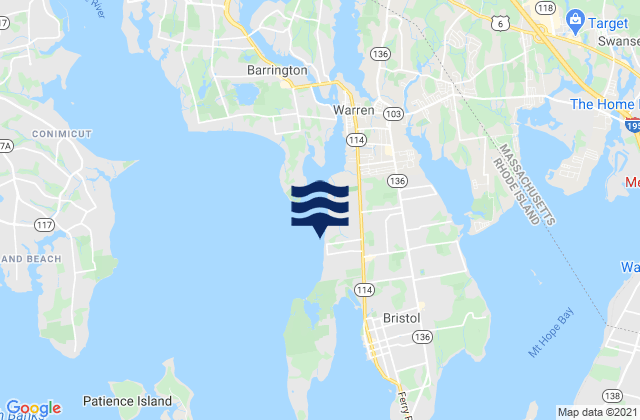 Bristol Highlands, RI Tide Charts, High & Low Tide Table, Fishing Times ...