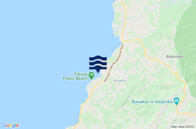 Buanoy Tide Times, High & Low Tide Table, Fishing Times | PH