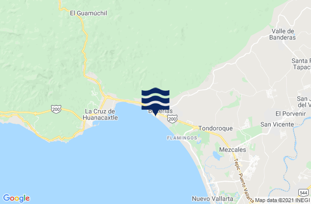 Bucerias Tide Times, High & Low Tide Table, Fishing Times | MX