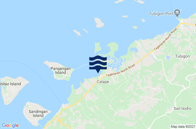 Calape Tide Times, High & Low Tide Table, Fishing Times | PH