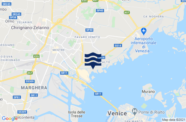 Campalto Tide Times, High & Low Tide Table, Fishing Times | IT