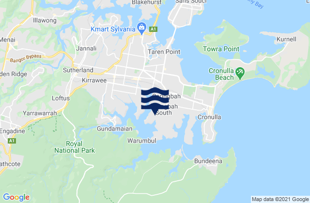 Caringbah South Tide Times, High & Low Tide Table, Fishing Times | AU