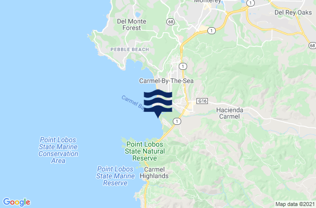 Carmel River State Beach, CA Tide Charts, High & Low Tide Table ...