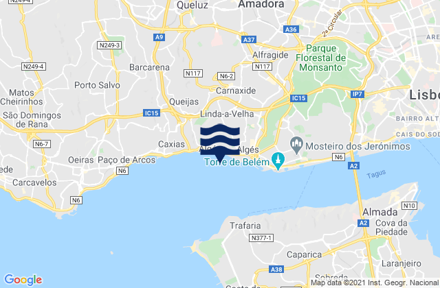 Carnaxide Tide Times, High & Low Tide Table, Fishing Times | PT