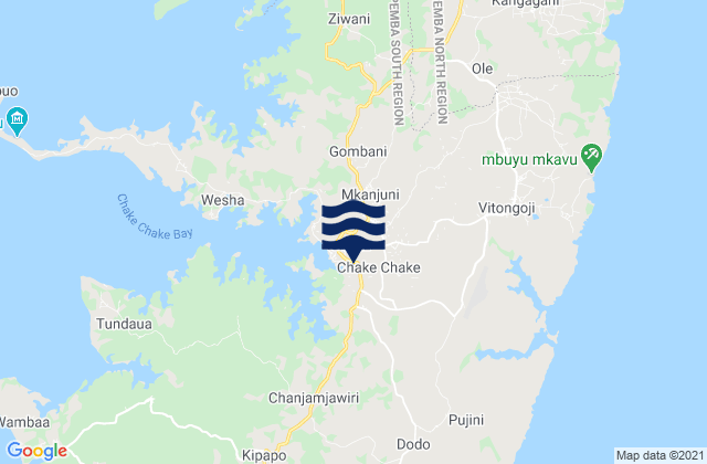 Chake Chake District Tide Times, High & Low Tide Table, Fishing Times | TZ