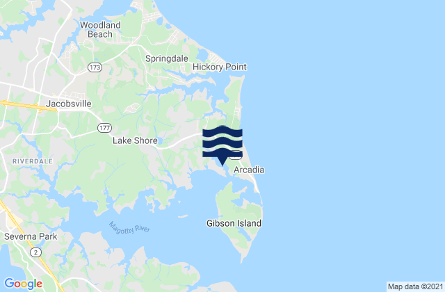 Cornfield Creek Magothy River, MD Tide Charts, High & Low Tide Table ...