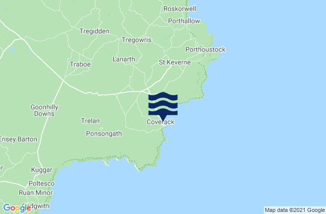 Coverack Beach Tide Times, High & Low Tide Table, Fishing Times | GB