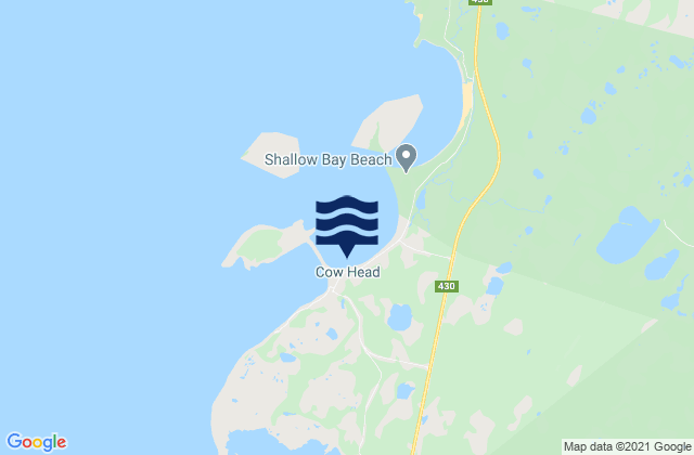 Cow Head Tide Times, High & Low Tide Table, Fishing Times | CA