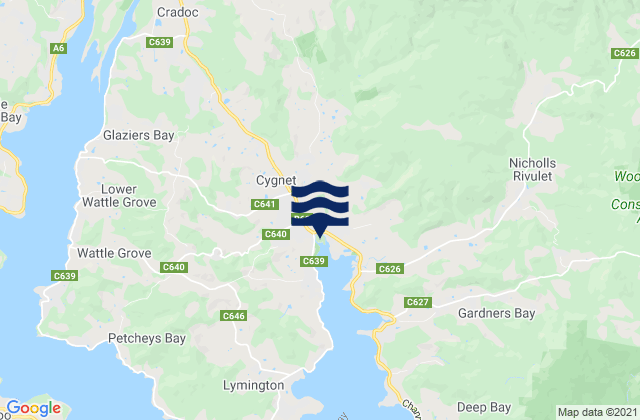 Cygnet Tide Times, High & Low Tide Table, Fishing Times | AU