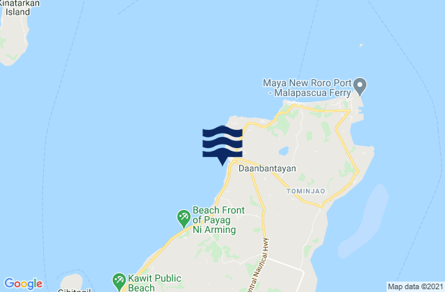 Daanbantayan Tide Times, High & Low Tide Table, Fishing Times | PH