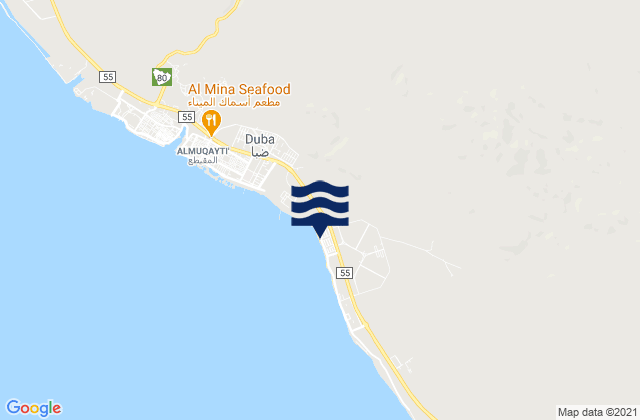 Duba' Tide Times, High & Low Tide Table, Fishing Times | SA