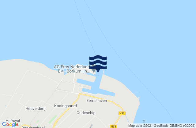 Eemshaven Tide Times, High & Low Tide Table, Fishing Times | NL