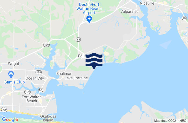 Eglin Florida Map