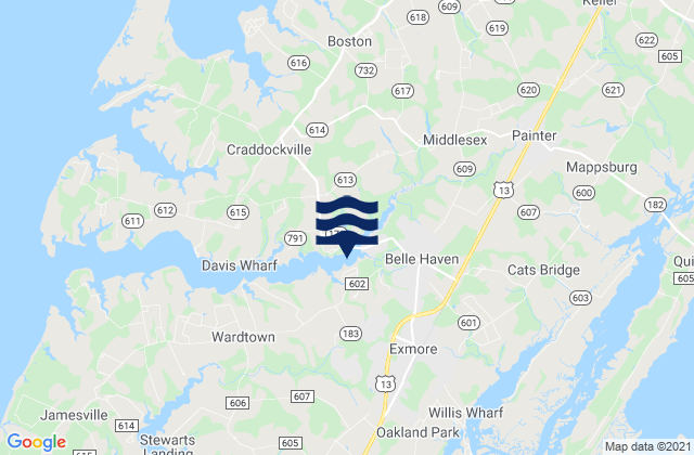 Exmore, VA Tide Charts, High & Low Tide Table, Fishing Times | US
