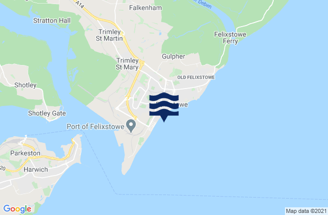 Felixstowe Beach Tide Times, High & Low Tide Table, Fishing Times | GB