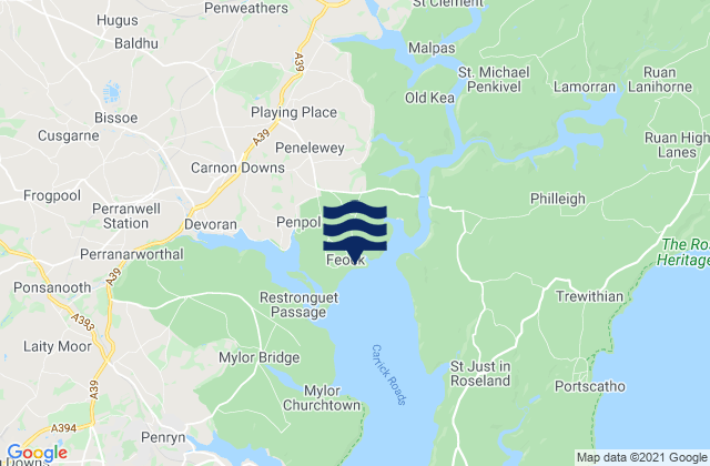 Feock Loe Beach Tide Times, High & Low Tide Table, Fishing Times | GB