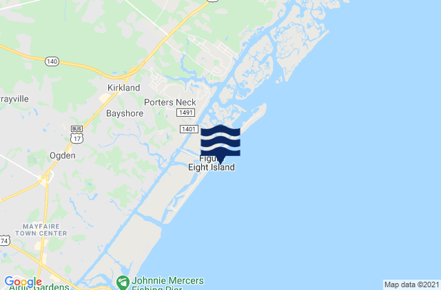 Figure Eight Island, NC Tide Charts, High & Low Tide Table, Fishing ...