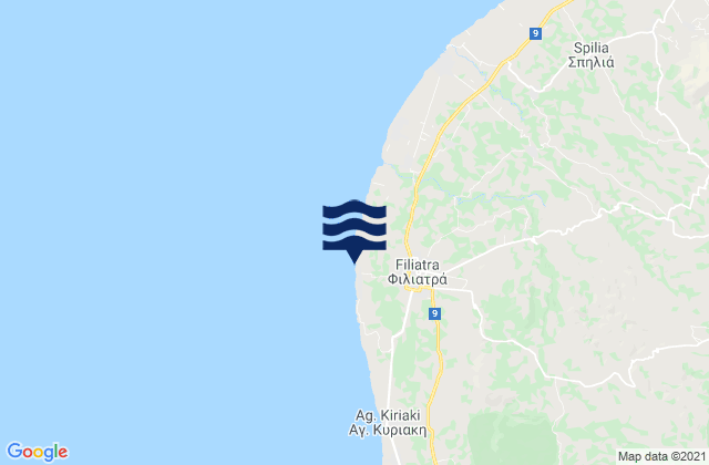 Filiatra Tide Times, High & Low Tide Table, Fishing Times | GR