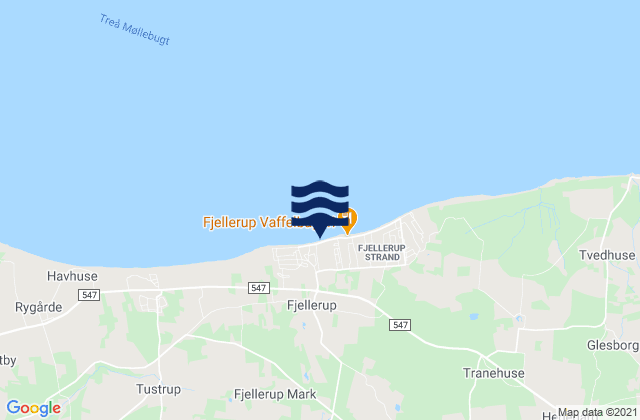 Fjellerup Strand Tide Times, High & Low Tide Table, Fishing Times | DK