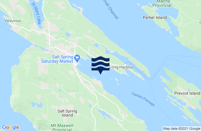 Ganges Harbour Tide Times, High & Low Tide Table, Fishing Times | CA