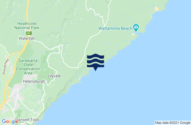 Garie Beach Tide Times, High & Low Tide Table, Fishing Times | AU