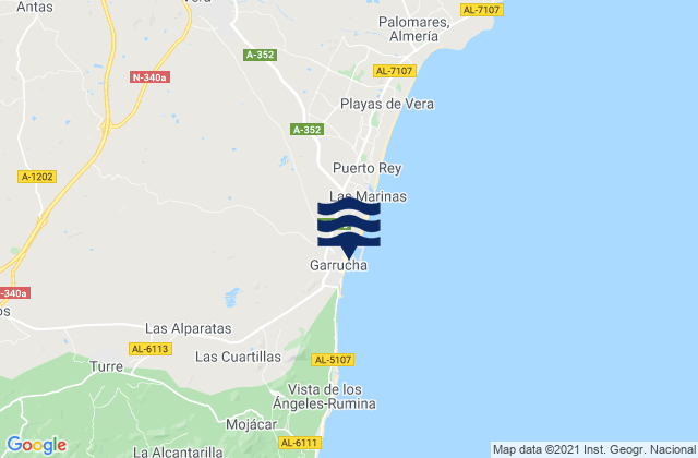 Garrucha Tide Times, High & Low Tide Table, Fishing Times | ES