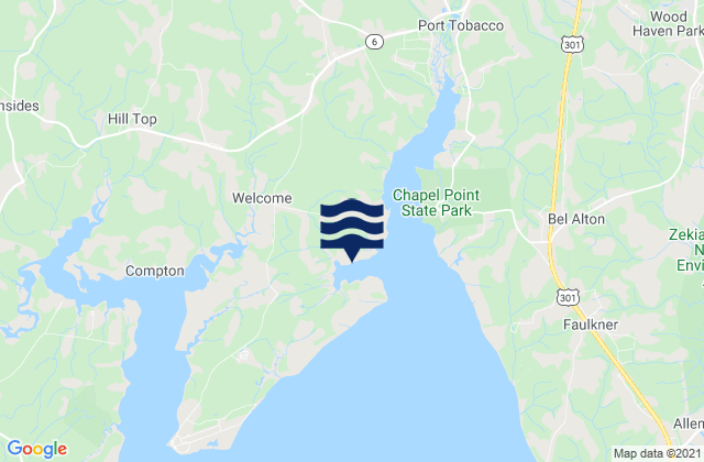 Goose Creek Port Tobacco River Md., MD Tide Charts, High & Low Tide ...