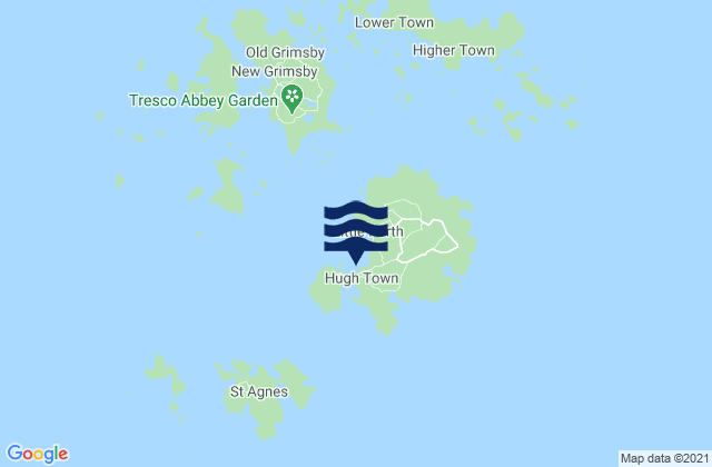 Hugh Town Tide Times, High & Low Tide Table, Fishing Times | GB