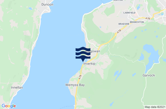 Inverkip Tide Times, High & Low Tide Table, Fishing Times | GB