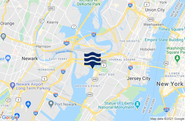 Jersey City, NJ Tide Charts, High & Low Tide Table, Fishing Times | US