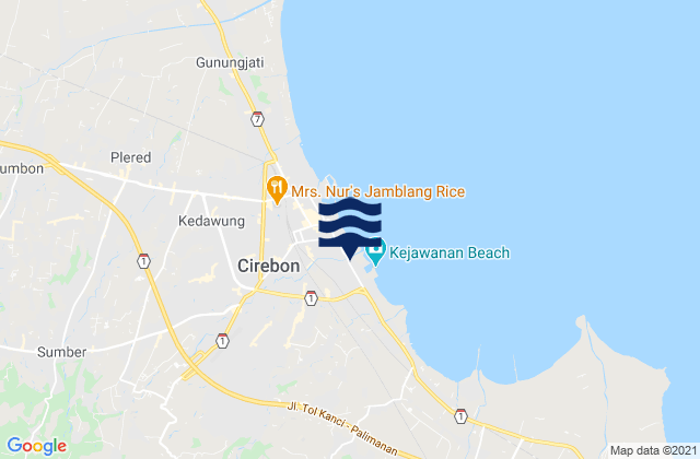 Kota Cirebon Tide Times, High & Low Tide Table, Fishing Times | ID