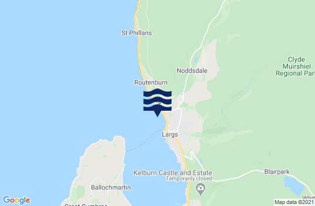 Largs Beach Tide Times, High & Low Tide Table, Fishing Times | GB