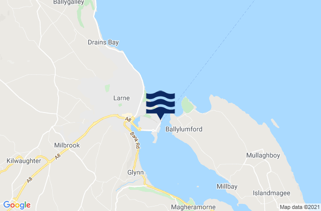 Larne Port Tide Times, High & Low Tide Table, Fishing Times | GB