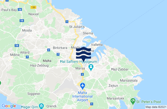 Luqa Tide Times, High & Low Tide Table, Fishing Times | Malta