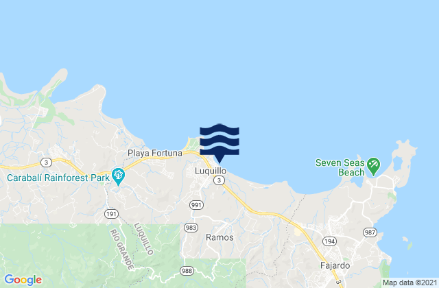 Luquillo Tide Times, High & Low Tide Table, Fishing Times | PR