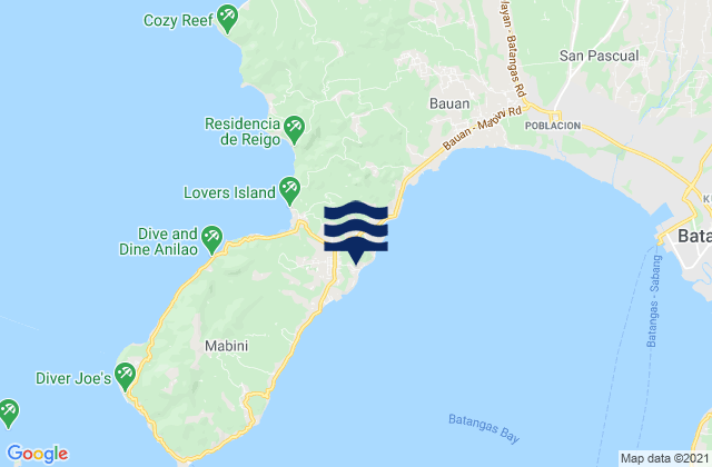 Mabini Tide Times, High & Low Tide Table, Fishing Times | PH