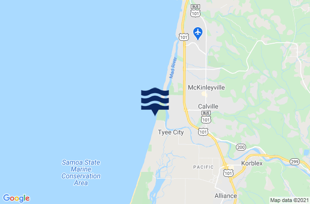 Mad River Beach, CA Tide Charts, High & Low Tide Table, Fishing Times | US