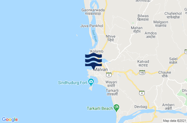 Malvan Tide Times, High & Low Tide Table, Fishing Times | IN