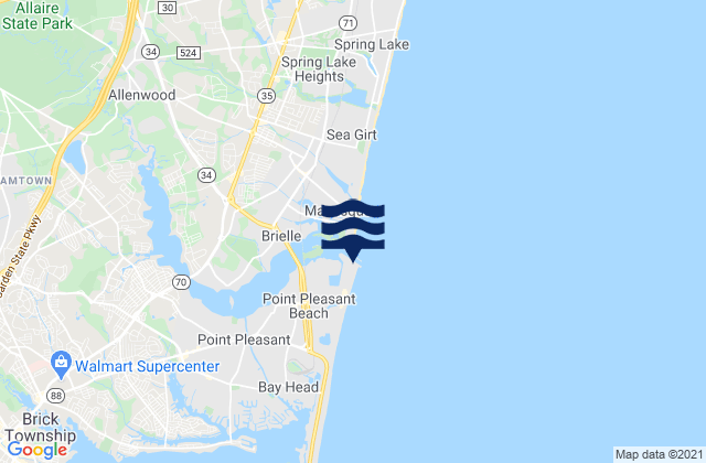 Manasquan Inlet Uscg Station, NJ Tide Charts, High & Low Tide Table ...